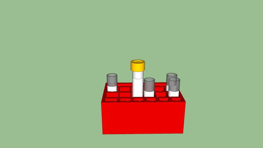 Laboratory Sample Block with tubes | 3D Warehouse