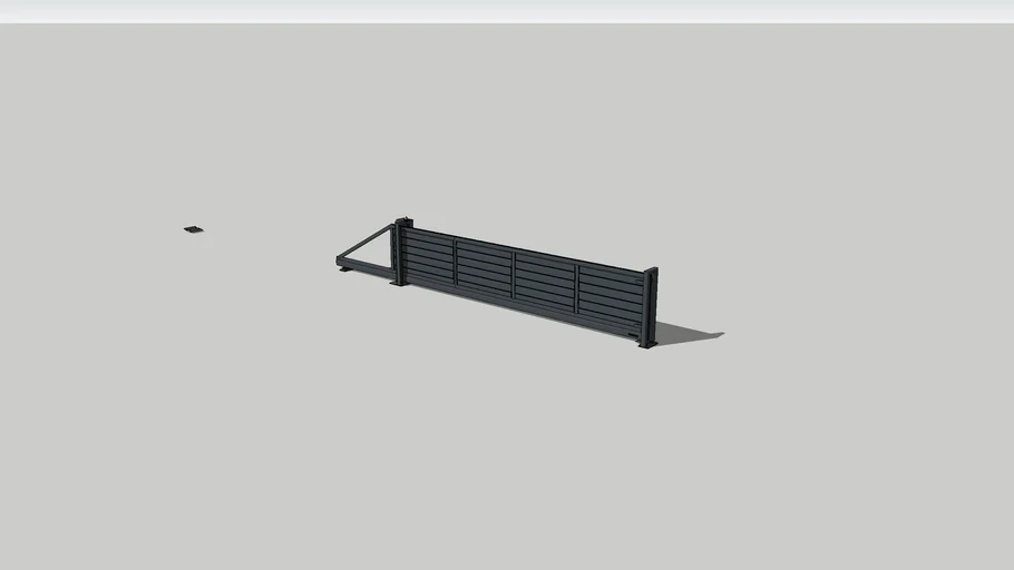 PI 200- AW.10.228 - Automatic cantilever industrial sliding gate | 3D ...