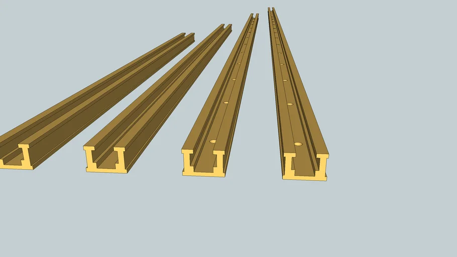 Incra T-Track Regular | 3D Warehouse