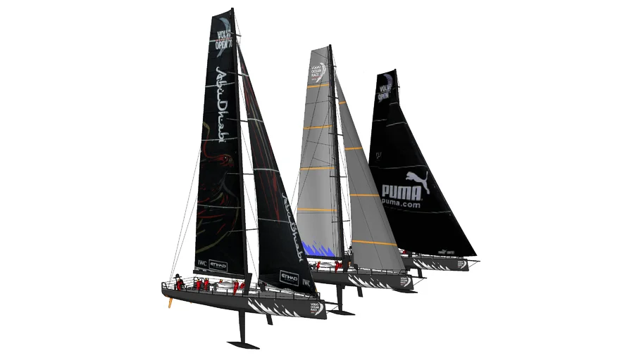 VOLVO OCEAN RACE / Racing sailboat / Top Boat Racing Simulator | 3D ...