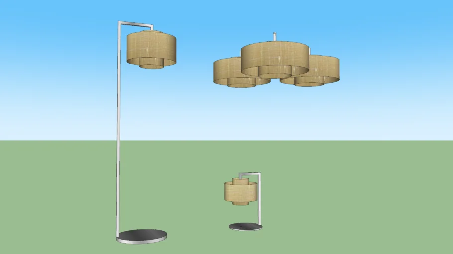 Lighting Set1(table lamp,floor lamp,ceiling lamp) | 3D Warehouse