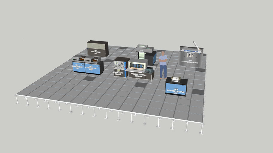 IBM 1620 SYSTEM – MODEL 1(1959) | 3D Warehouse