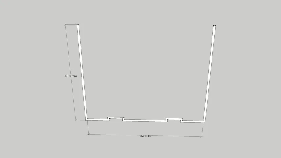 Knauf profile guide50x40 | 3D Warehouse