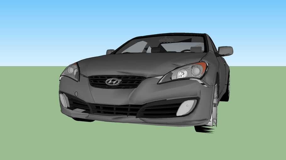 Wrecked Hyundai Genesis Coupe | 3D Warehouse