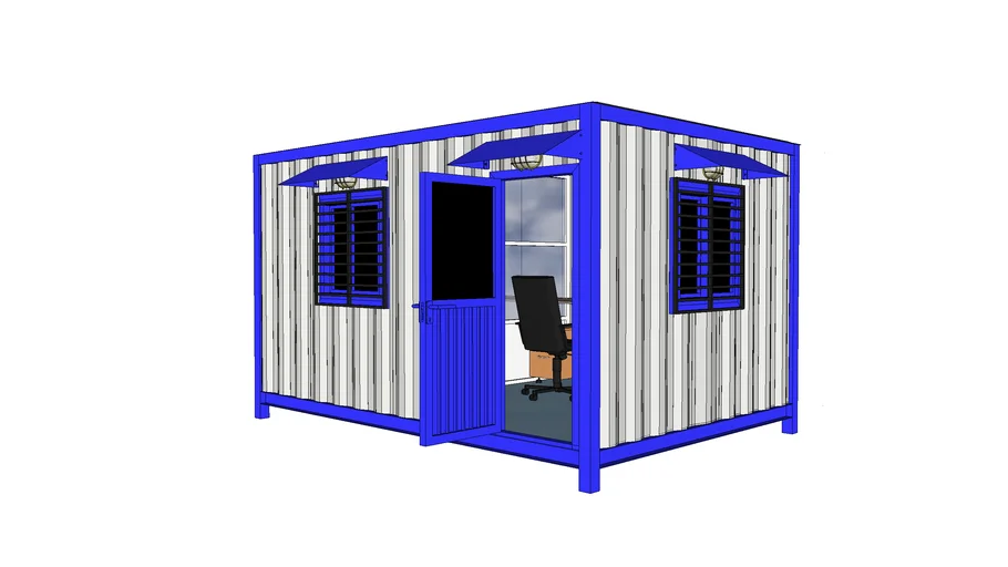 Porta Office Container for Security | 3D Warehouse