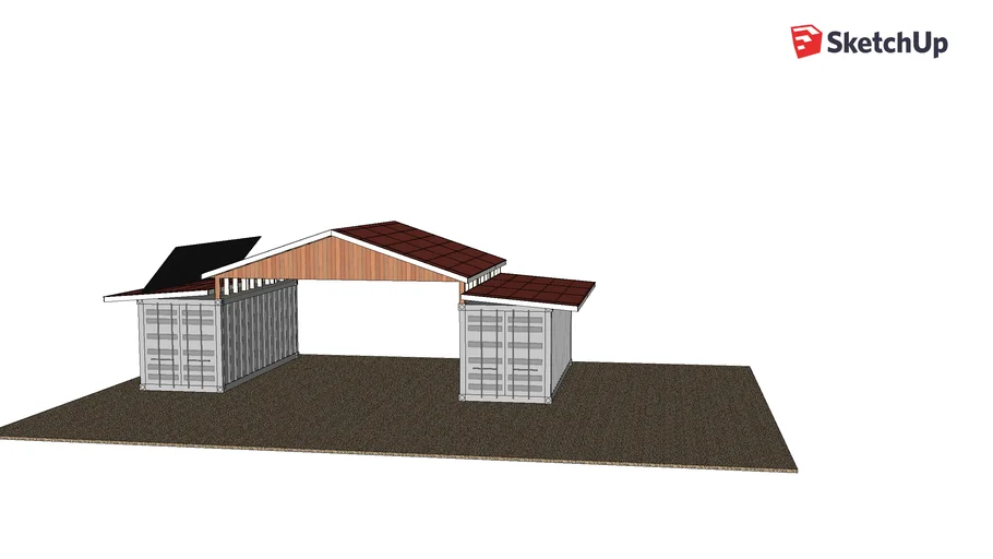 2x20' Container Garage | 3D Warehouse