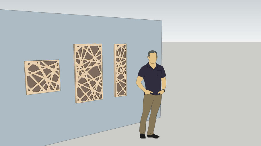 GIK Acoustic Sound Panel Diffusers - Palomar Style | 3D Warehouse
