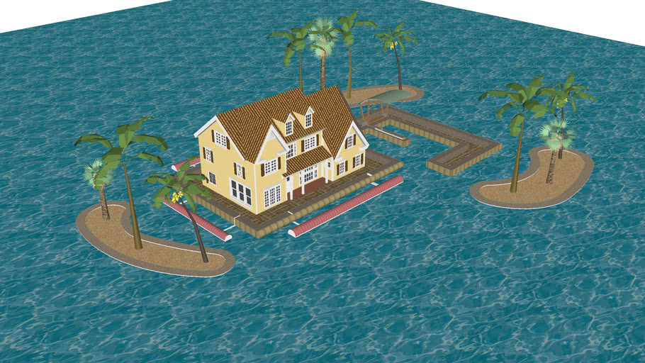 Floating House. | 3D Warehouse