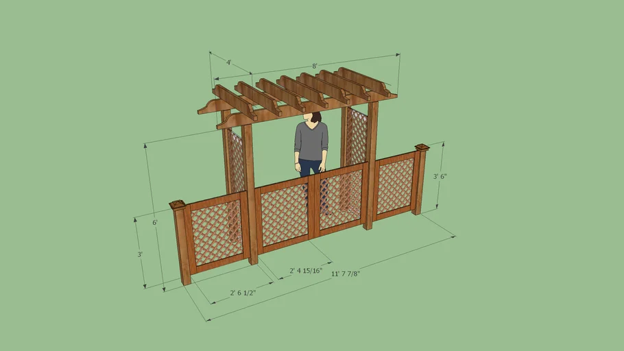 Side Yard Entry Arbor | 3D Warehouse