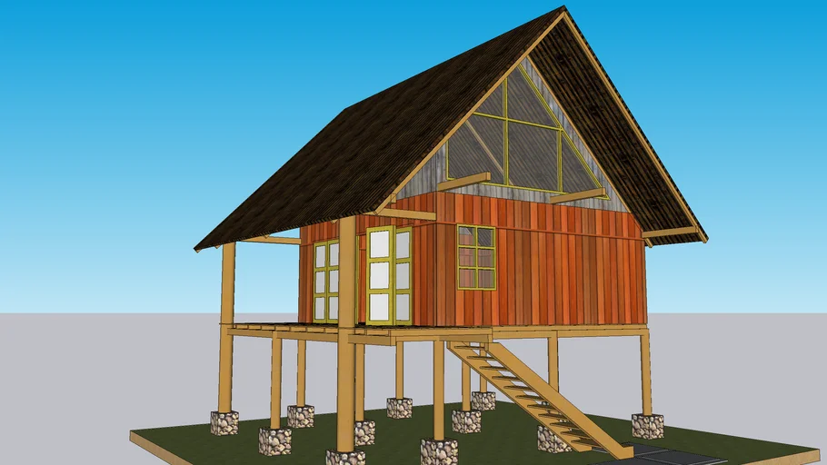 Cottage Kayu | 3D Warehouse