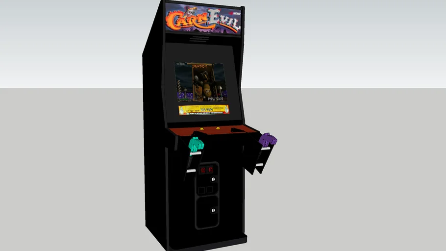 Carnevil Arcade Game (Generic Arcade Cabinet) | 3D Warehouse