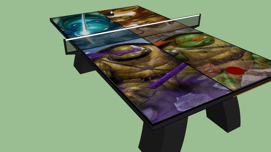 TMNT Ping Pong Table | 3D Warehouse