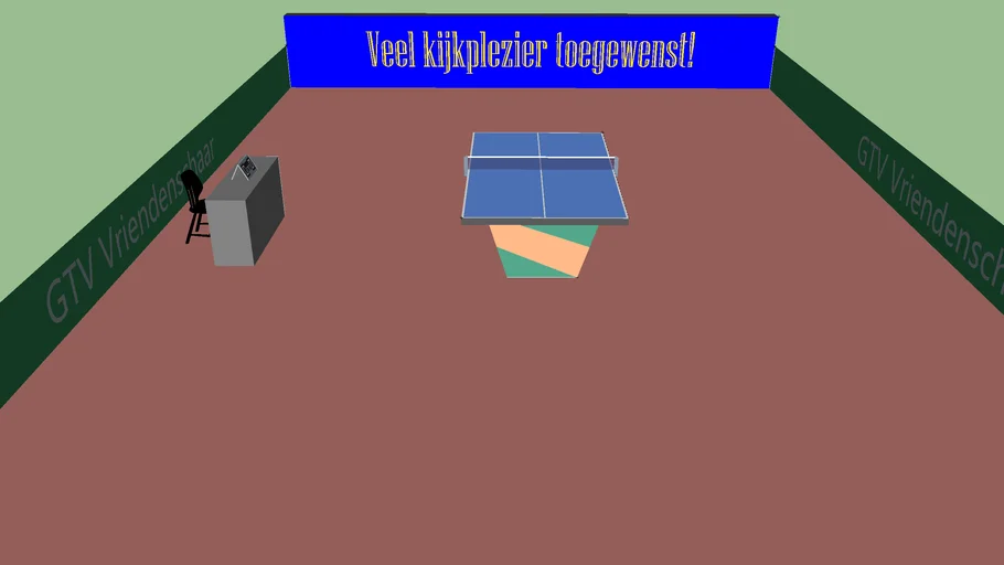 table tennis court | 3D Warehouse