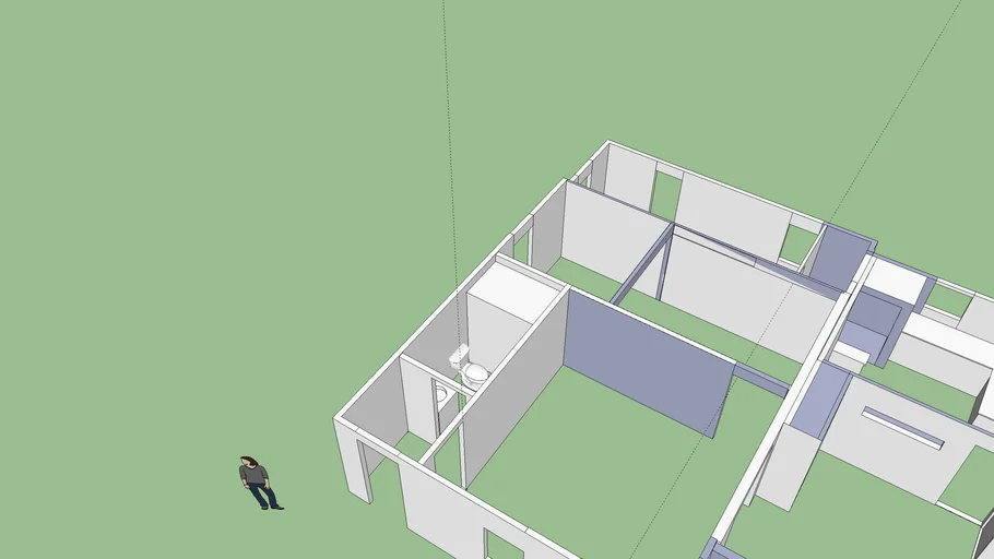 1st floor proposed withvestibul/powder room change | 3D Warehouse