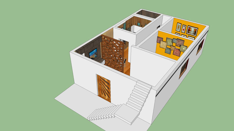 2BHK House interior | 3D Warehouse