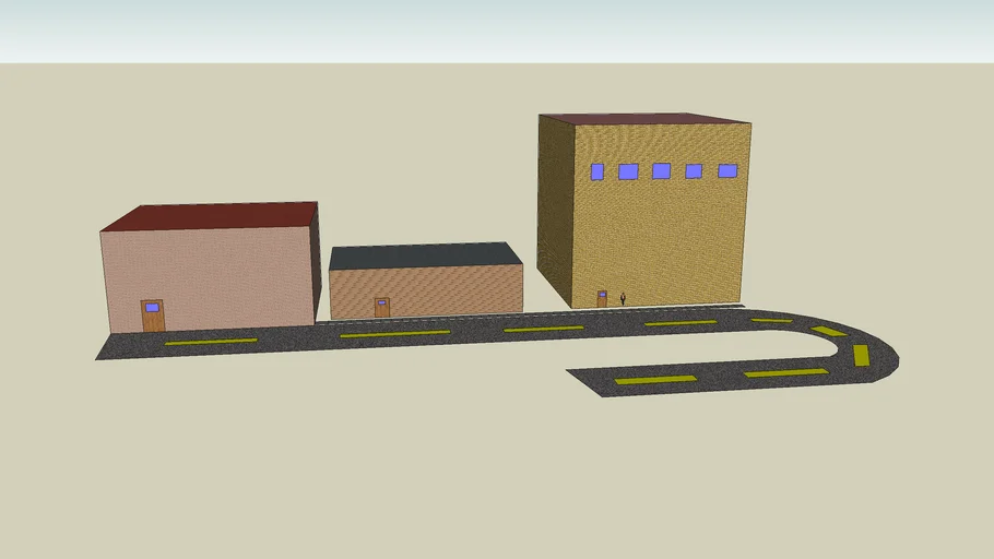 rough draft of street | 3D Warehouse