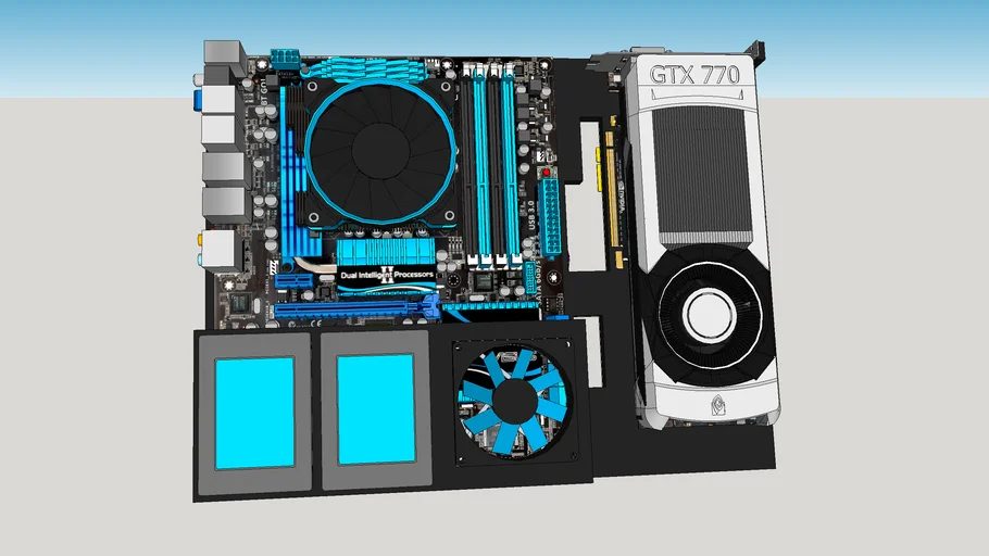 Wall Mounted Computer | 3D Warehouse