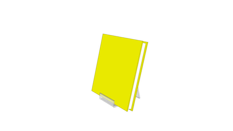 perspex book stand | 3D Warehouse