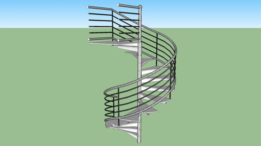 Spiral staircase 3 | 3D Warehouse