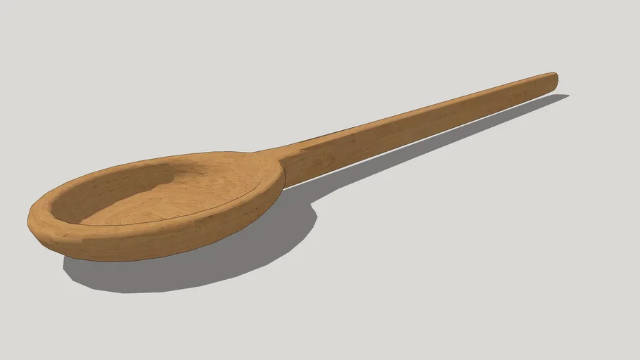 Wooden Spoon | 3D Warehouse