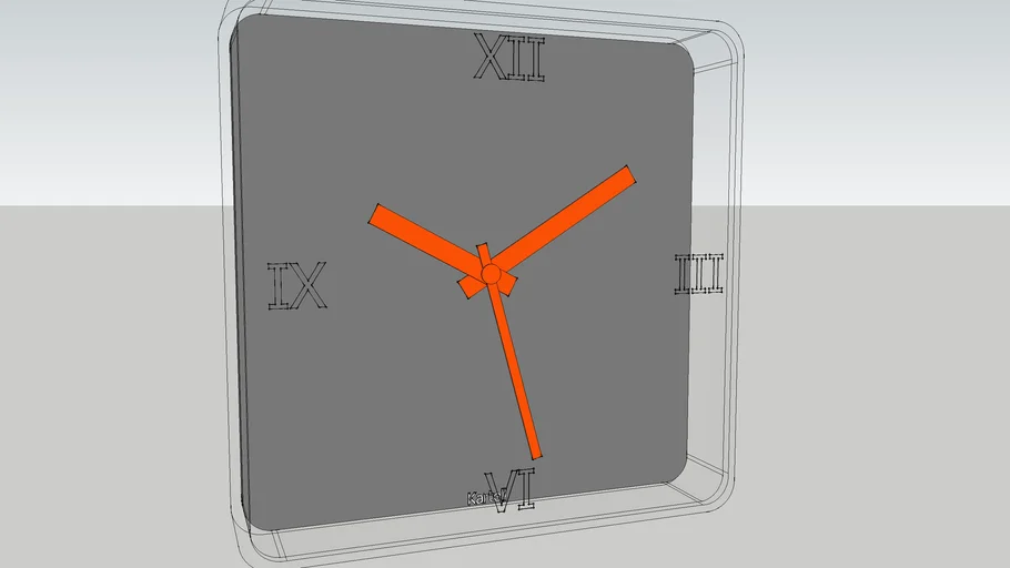 Kartell Tic Tac Wall Clock By Philippe Starck | 3D Warehouse