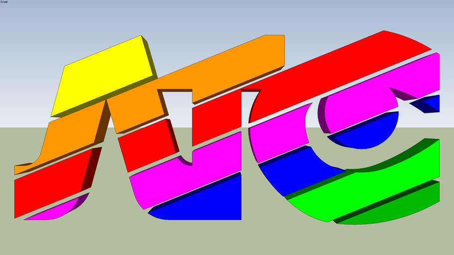 Argentina Televisora Color (ATC) logo | 3D Warehouse