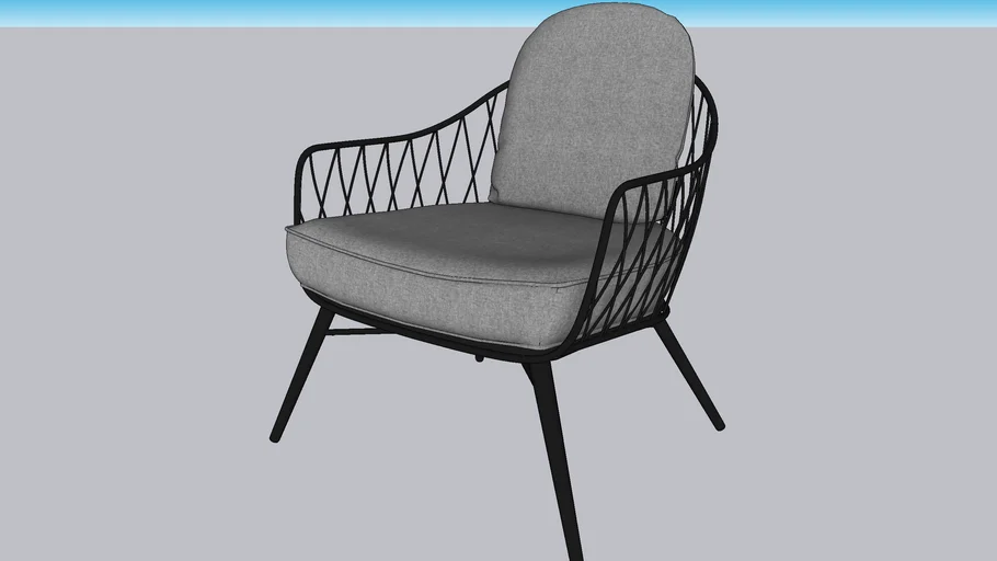 MOSMAN ARM CHAIR.BLACK | 3D Warehouse