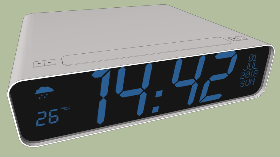 Digital Clock Prototype | 3D Warehouse