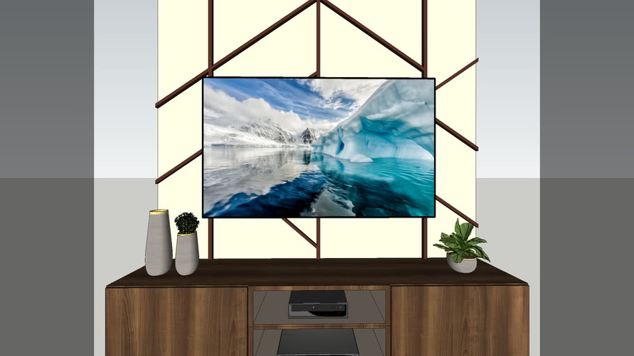 tv unit design in bedroom | 3D Warehouse