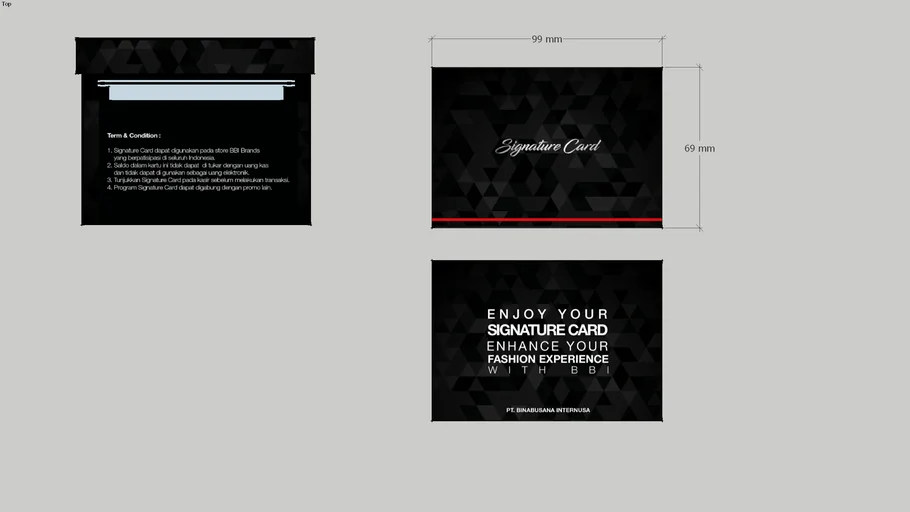 Executive Box Signature Card | 3D Warehouse