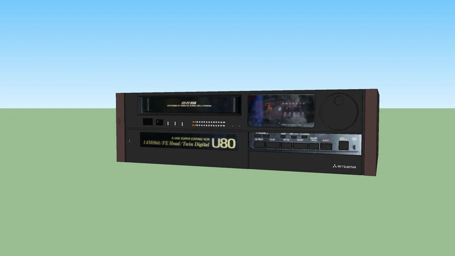 Mitsubishi HS-U80 VHS VCR | 3D Warehouse