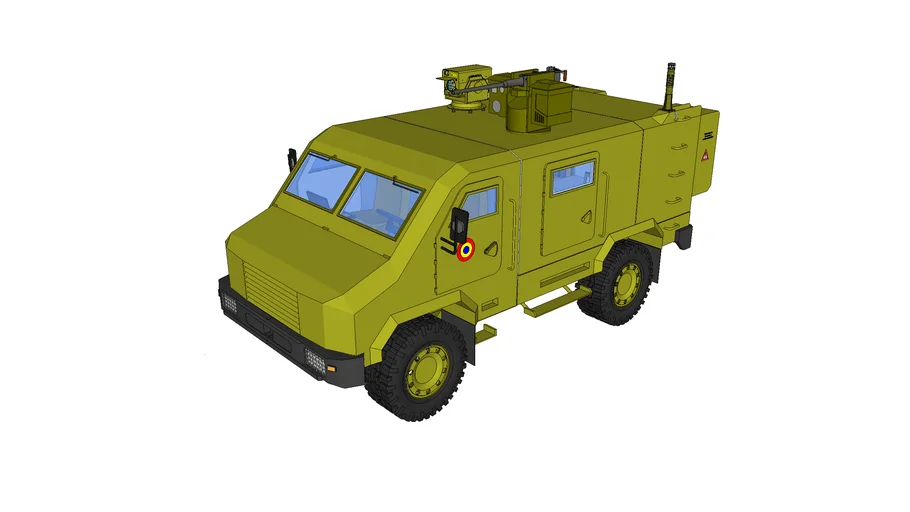 4x4 light armoured CBRN recon vehicle for romanian army | 3D Warehouse
