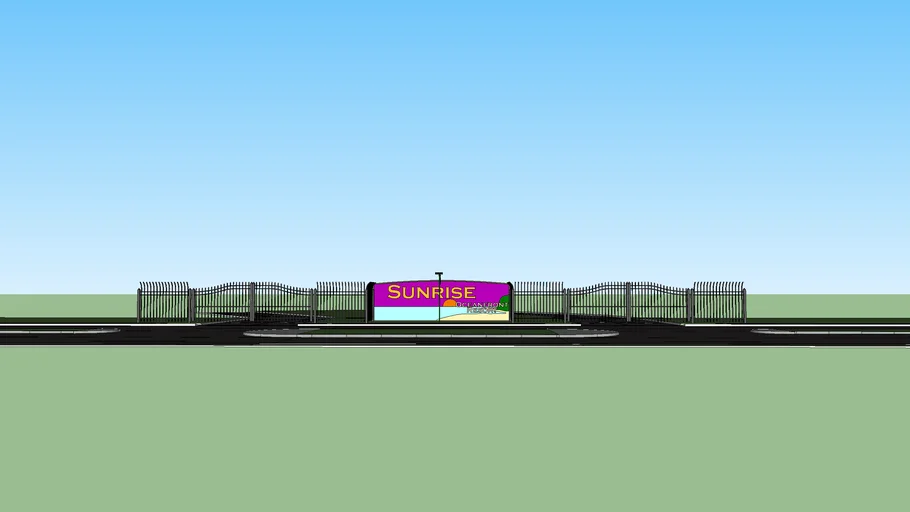 Sunrise Oceanfront Resort-Entrance | 3D Warehouse