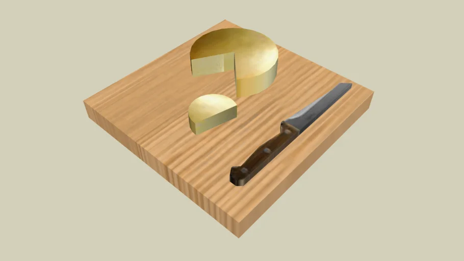 Cheese board (low poly) | 3D Warehouse
