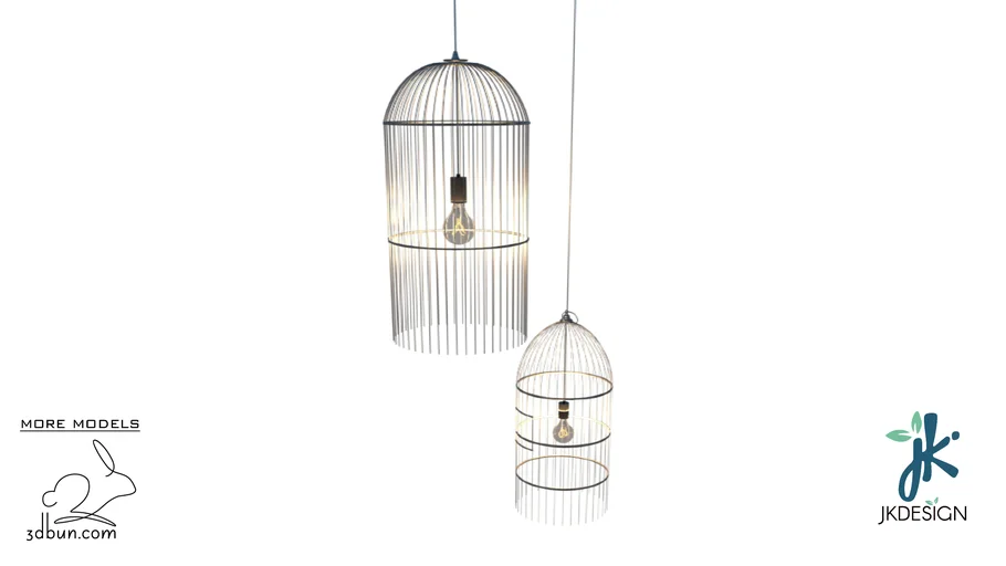 3dbun.com - Bird cage lamp | 3D Warehouse