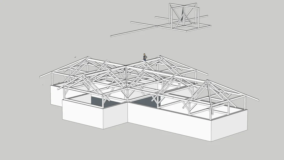 Arhitektonske konstrukcije 4 grupa 3 krov | 3D Warehouse
