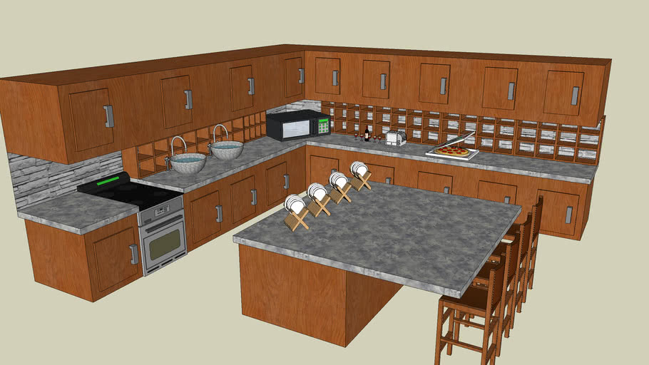 complex kitchen | 3D Warehouse