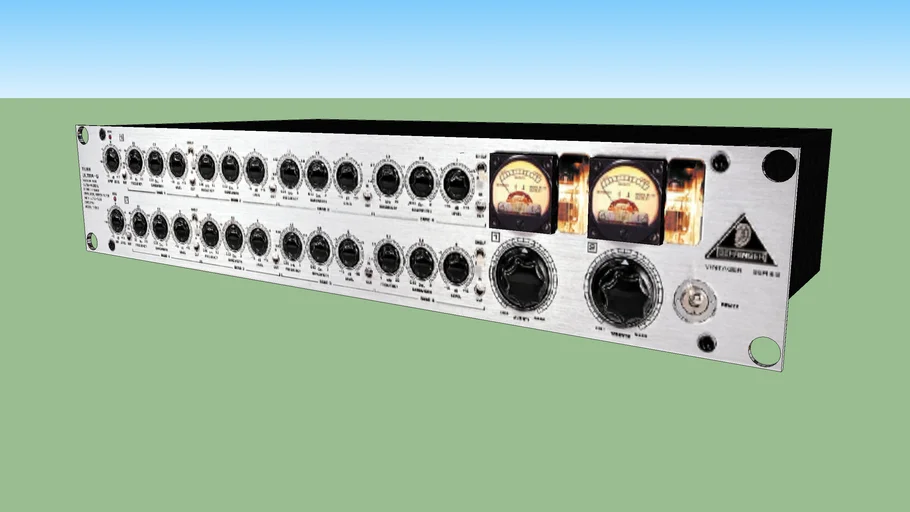 BEHRINGER T1951 STEREO 4 BAND TUBE EQ | 3D Warehouse