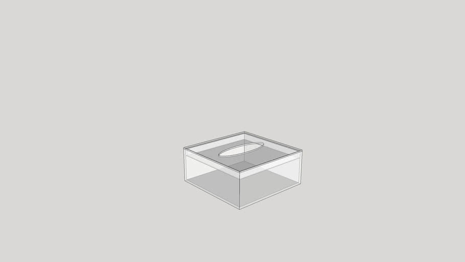 Tissue Box Acrylic | 3D Warehouse