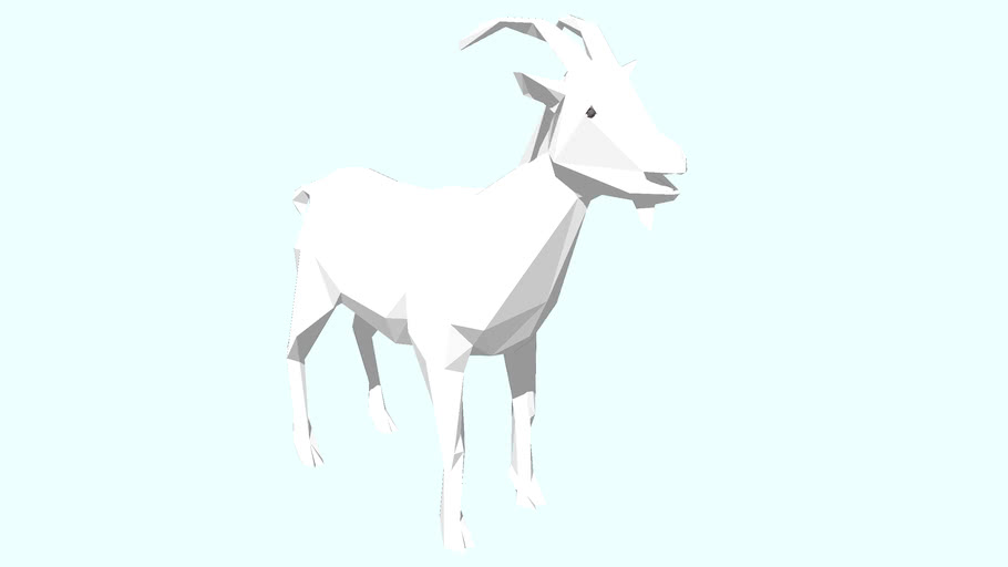 goat low poly | 3D Warehouse