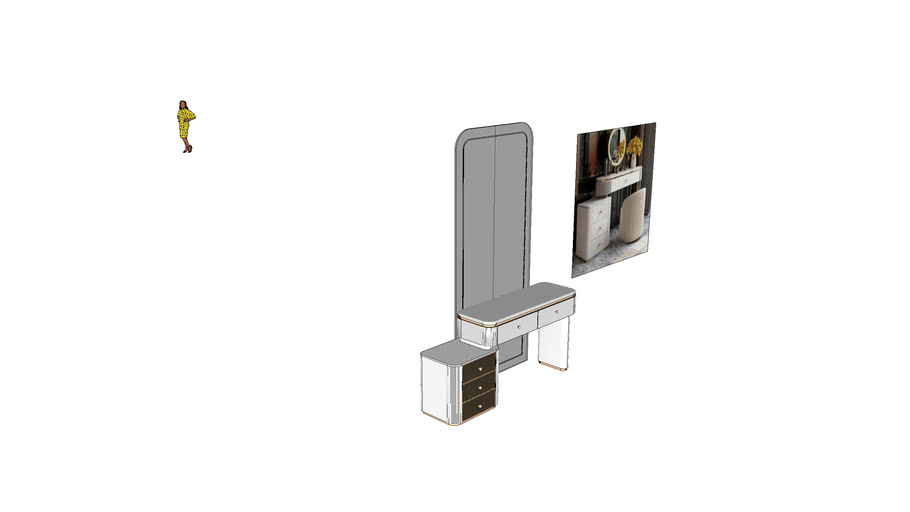 makeup desk | 3D Warehouse