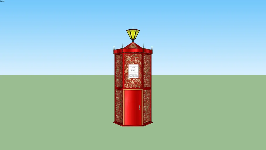 Victorian Style Public Call Police Box | 3D Warehouse
