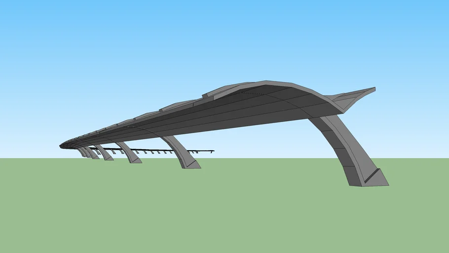 Pasillo curvo, entrada norte UCV | 3D Warehouse