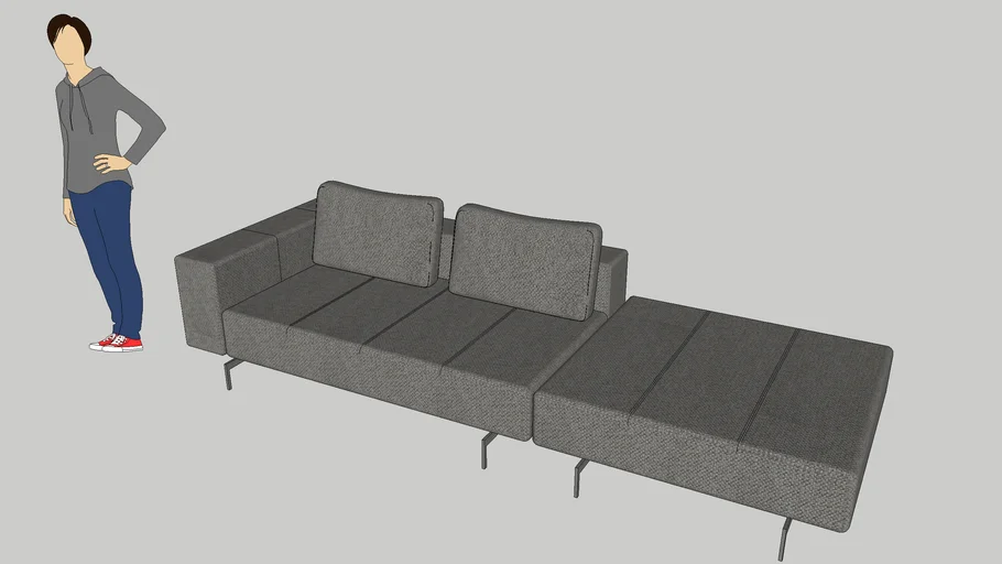 boconcept amsterdam 300 sofa диван | 3D Warehouse
