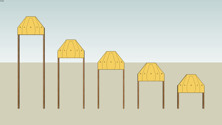 1/2 Classic IPSC Targets | 3D Warehouse