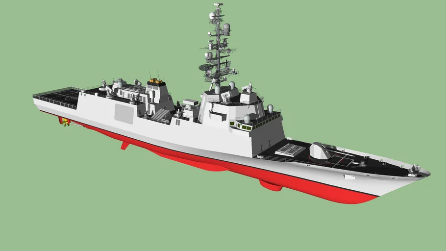 US+NAVY+FFG+MULTIROLE+GUIDED+MISSILE+FRIGATE | 3D Warehouse