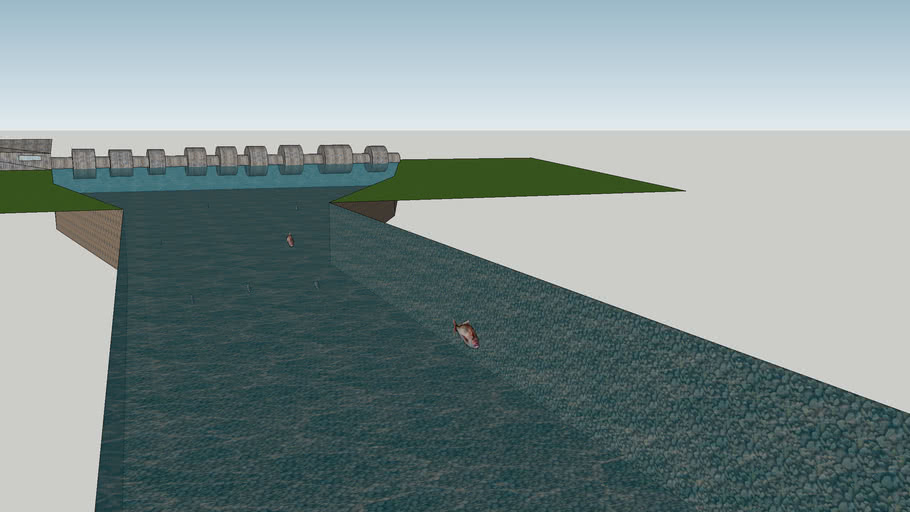 wave barrier section | 3D Warehouse