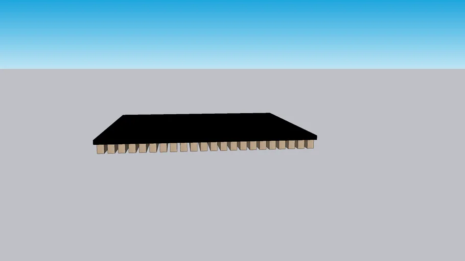 Dynamic Japanese style slatted ceiling panel | 3D Warehouse