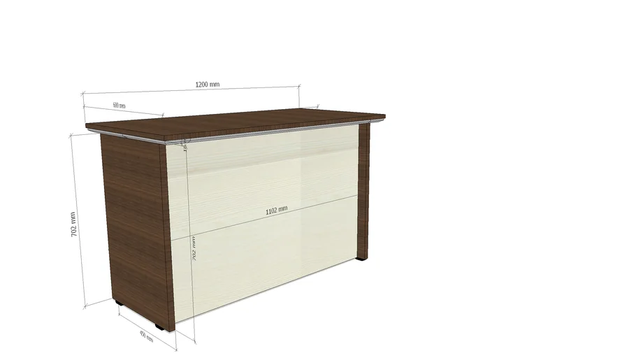 CABIN TABLE 1200X500. | 3D Warehouse