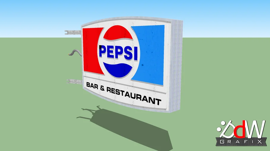 Pepsi Lightbox Sign | 3D Warehouse